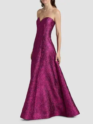 AS IT MAY Mariana Jacquard Sweetheart Strapless Gown