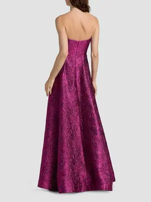 AS IT MAY Mariana Jacquard Sweetheart Strapless Gown