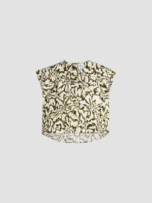 Misa Alina Floral Crop Top