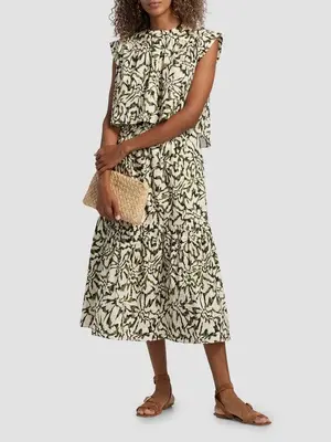 Misa Alina Floral Crop Top