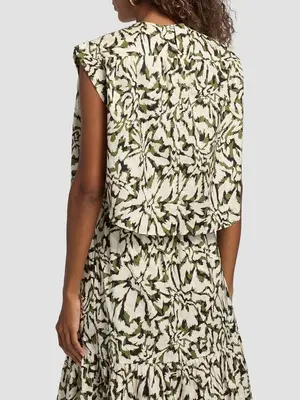 Misa Alina Floral Crop Top