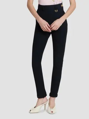 Chloé Woven Straight-leg Trousers