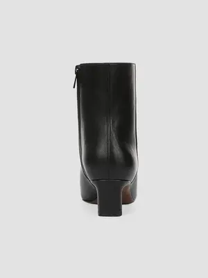 Vince Lilith Leather Kitten-heel Booties