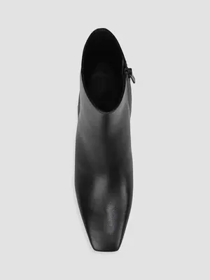 Vince Lilith Leather Kitten-heel Booties