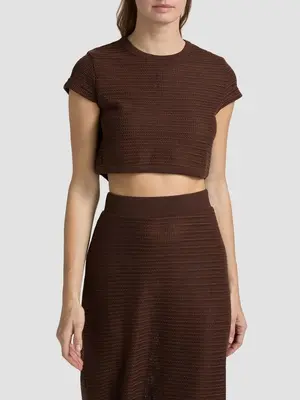 Simkhai Lidie Knit Cover-up Top