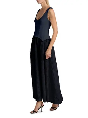 Simkhai Bryony Corseted Maxi Dress