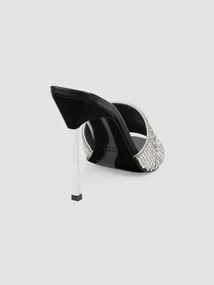 Gucci Trinity 110mm Crystal Mesh Sandals