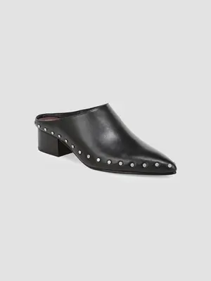 Vince August 40mm Leather Clog Mules