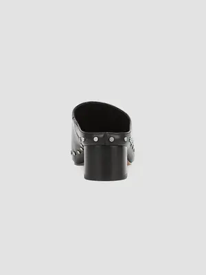 Vince August 40mm Leather Clog Mules
