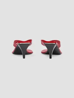 Gucci Vittoria 55mm Leather Thong Sandals - Red