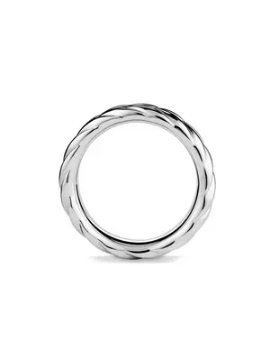 David Yurman Chevron Band Ring - Silver