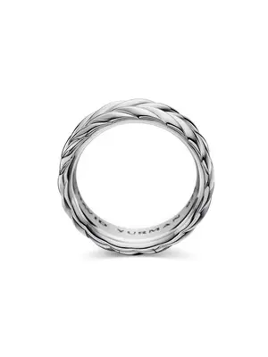 David Yurman Chevron Band Ring - Silver