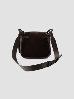 Prada Corsaire Corduroy And Leather Mini Shoulder Bag