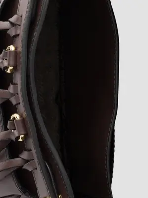 Prada Corsaire Corduroy And Leather Mini Shoulder Bag