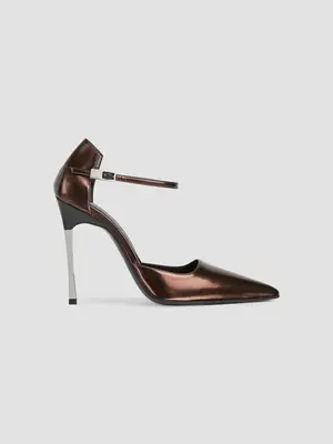 Gucci Trinity 110mm Leather Pumps - Tabac