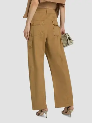A.L.C. Carter Wide-leg Cargo Pants - Bark