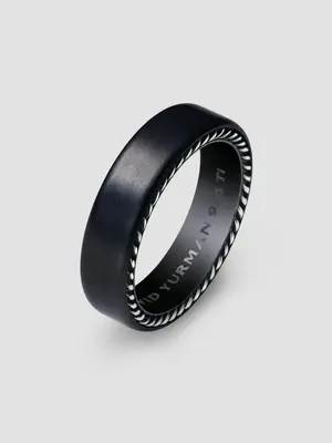 David Yurman Streamline Band Ring With Titanium