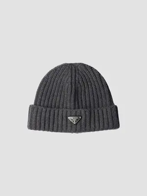 Prada Wool Beanie - Grey