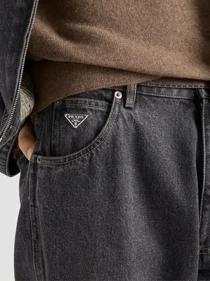Prada Five-pocket Denim Jeans - Black