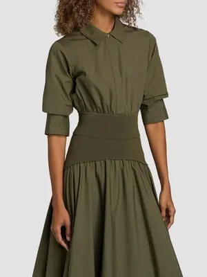 Simkhai Stiles Cotton Crop Shirt