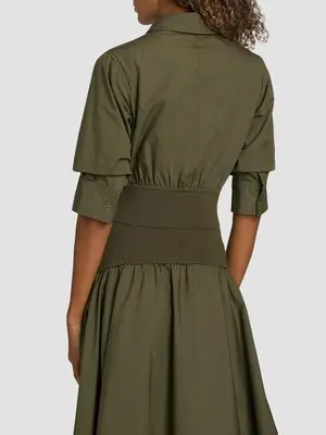 Simkhai Stiles Cotton Crop Shirt