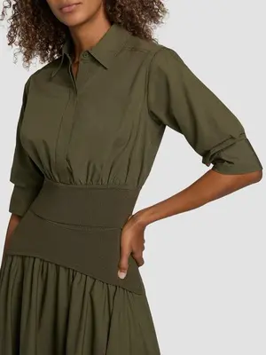 Simkhai Stiles Cotton Crop Shirt