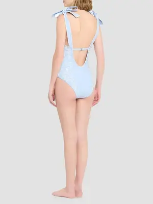 Simkhai Laurie Embroidered One-piece Swimsuit