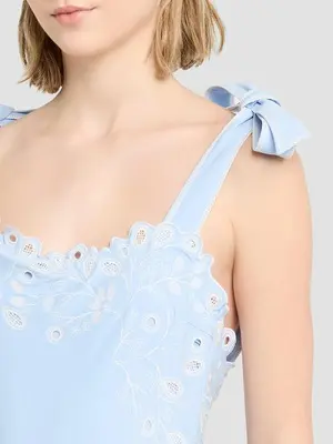 Simkhai Laurie Embroidered One-piece Swimsuit