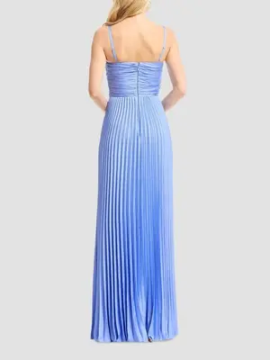 Dress The Population Aspen Pleated Gown - Sky