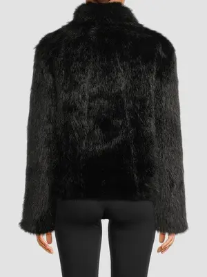 ET OCHS Eugene Faux Fur Jacket - Black