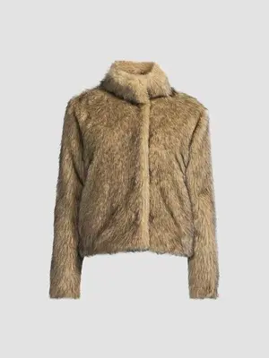 ET OCHS Eugene Faux Fur Jacket - Neutral Multi