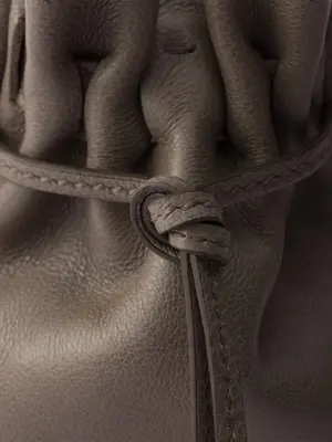 Prada Bonnie Medium Antiqued Leather Tote Bag - Grey