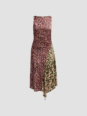 Misa Rohan Printed Midi Dress - Firefly Mix