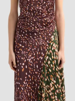 Misa Rohan Printed Midi Dress