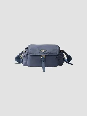 Prada Medium Explore Re-nylon Shoulder Bag Blue
