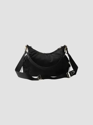 Prada Explore Large Re-nylon And Leather Shoulder Bag - Black