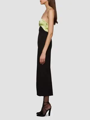 ET OCHS Bridgette Curved Strapless Midi-dress