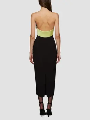 ET OCHS Bridgette Curved Strapless Midi-dress