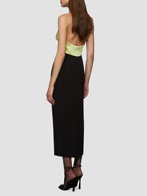ET OCHS Bridgette Curved Strapless Midi-dress