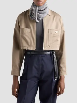 Prada Ribbed Knit Top - Grey