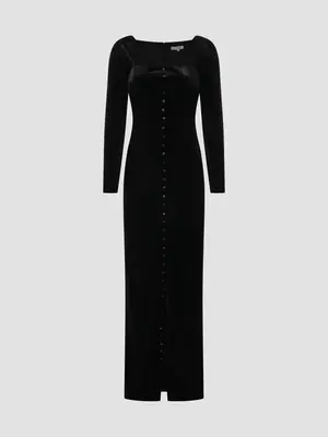 ET OCHS Bexley Stretch Velvet Gown