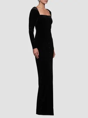 ET OCHS Bexley Stretch Velvet Gown