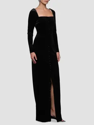 ET OCHS Bexley Stretch Velvet Gown