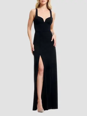 Dress The Population Nettie Crepe A-line Gown