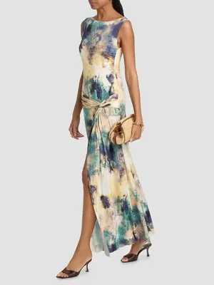 Misa Safira Printed Maxi Dress
