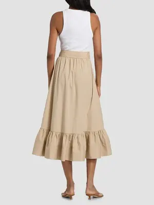 Cinq À Sept Zayla Split Midi-dress - White Khaki