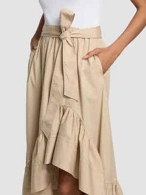 Cinq À Sept Zayla Split Midi-dress - White Khaki