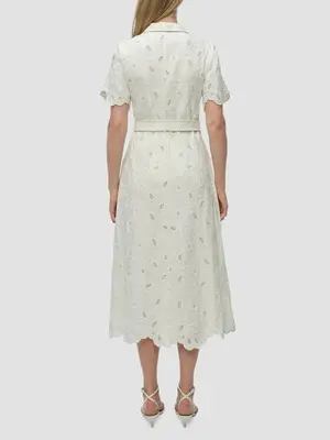 Simkhai Audria Belted Midi-shirtdress
