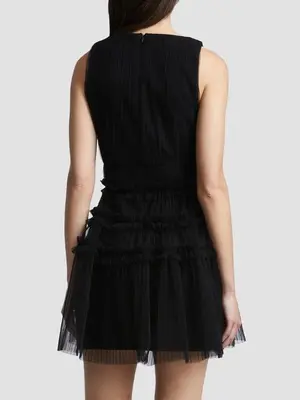 Bcbgmaxazria Lumi Tulle Fit & Flare Minidress