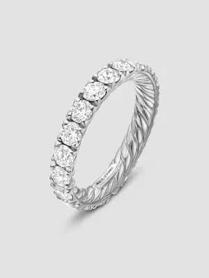 David Yurman Eden Band Ring In Platinum